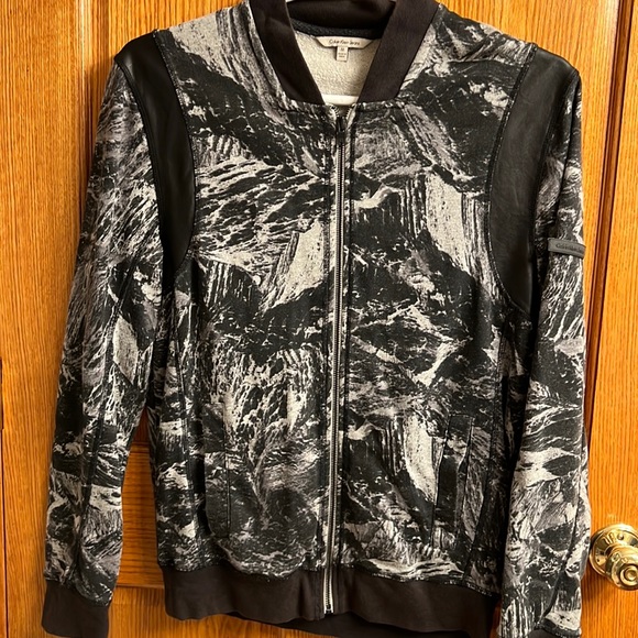 Calvin Klein Jeans | Jackets & Coats | Calvin Klein Jeans Grey Marble ...